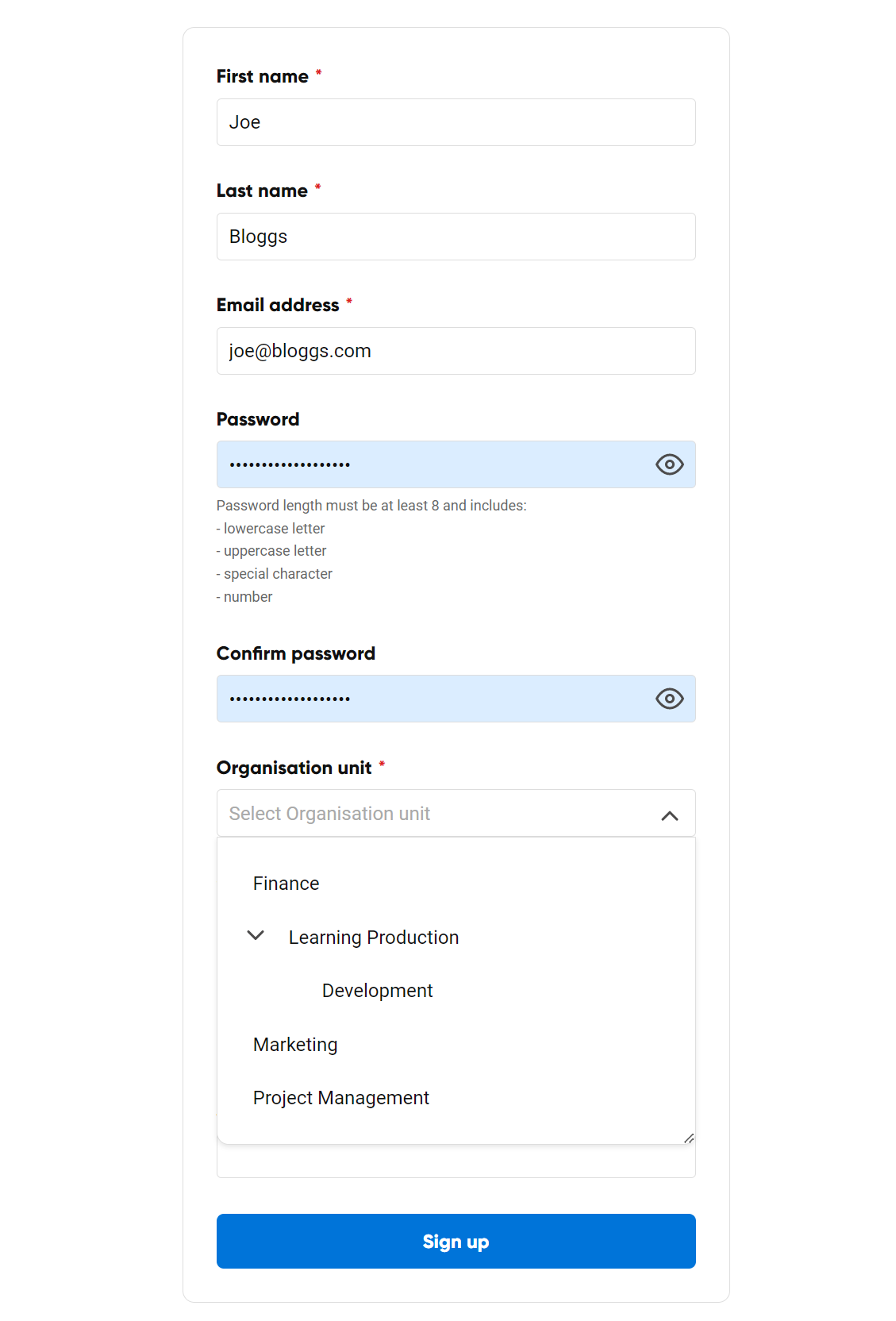About self registration – Form LMS Guide