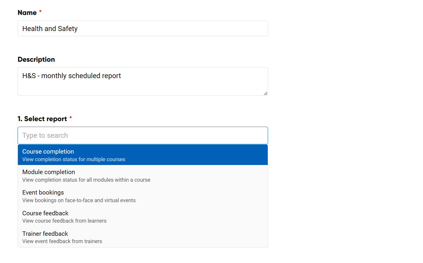 Creating a Course completion report – Form LMS Guide